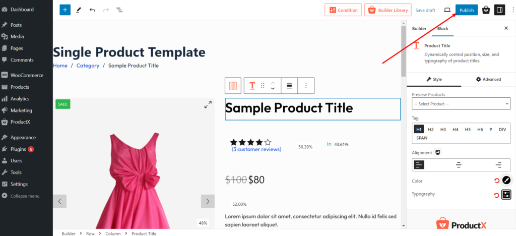 Create a Single Product Page Template in WooCommerce