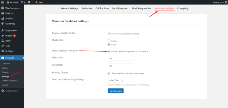 ProductX: WooCommerce Variation Swatches - WPXPO