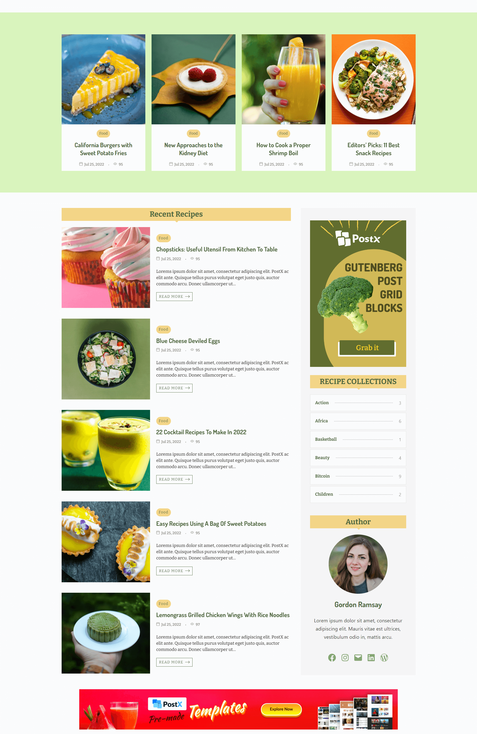 Exclusive Food Layout 2 - Starter Pack Monday - WPXPO