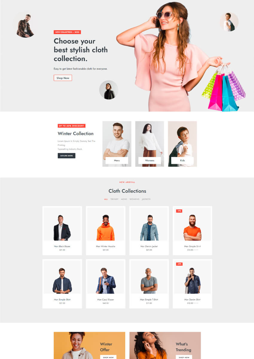 Fashion Layout 3 - Showcase Products In A Stylish Layout - WPXPO