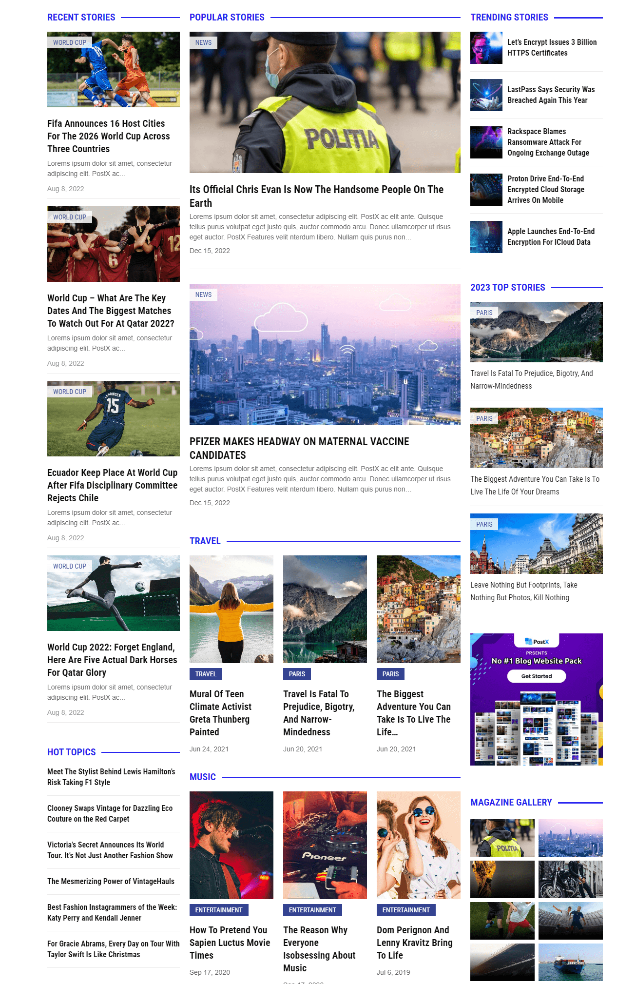 WordPress News Template - Take your PostX Sites to New Heights - WPXPO
