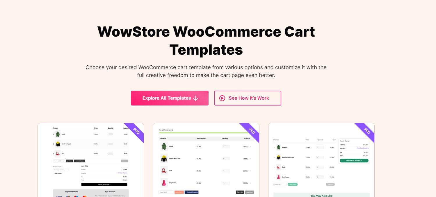 WowStore WooCommerce Cart Templates - WPXPO