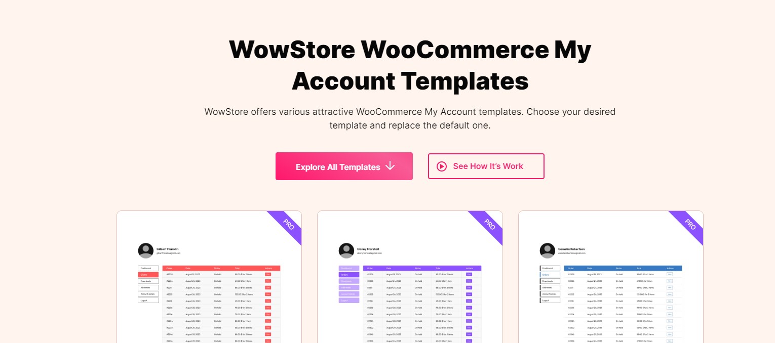 Wowstore Woocommerce My Account Template Wpxpo